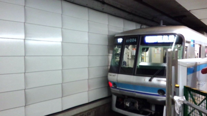 東京メトロ 営団07系電車 07-004 大手町駅 (東京都|東京メトロ) 鉄道フォト・写真 by 東武9050型さん | レイルラボ(RailLab)