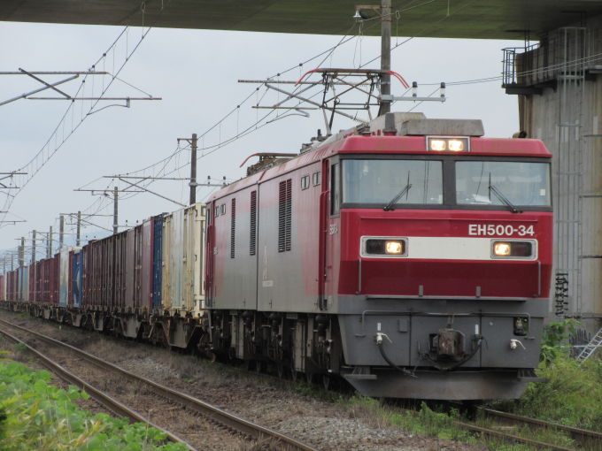 JR貨物EH500形電気機関車 EH500-34 館腰駅 鉄道フォト・写真 by 天王寺アイルさん | レイルラボ(RailLab)