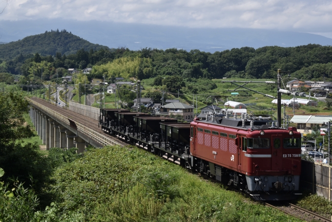 JR東日本 国鉄ED75形電気機関車 ED75 758 金谷川駅 鉄道フォト・写真 by 京葉市原さん | レイルラボ(RailLab)