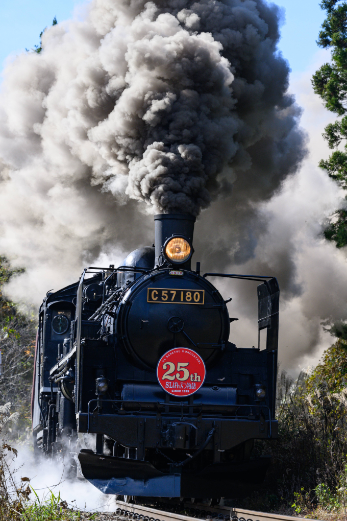 JR東日本 国鉄C57形蒸気機関車 SLばんえつ物語 C57 180 山都駅 鉄道フォト・写真 by セイルさん | レイルラボ(RailLab)