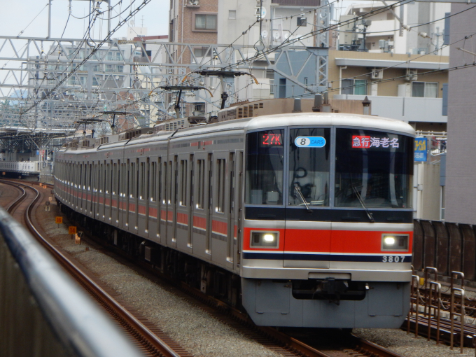 東急電鉄 東急3000系電車 3807 武蔵小杉駅 (東急) 鉄道フォト・写真 by おちゃのみずさらささん | レイルラボ(RailLab)