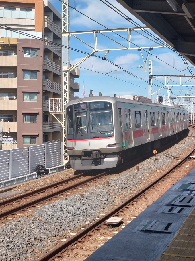 東急電鉄 東急5000系電車 5015 小菅駅 鉄道フォト・写真 by 東武10000系さん | レイルラボ(RailLab)