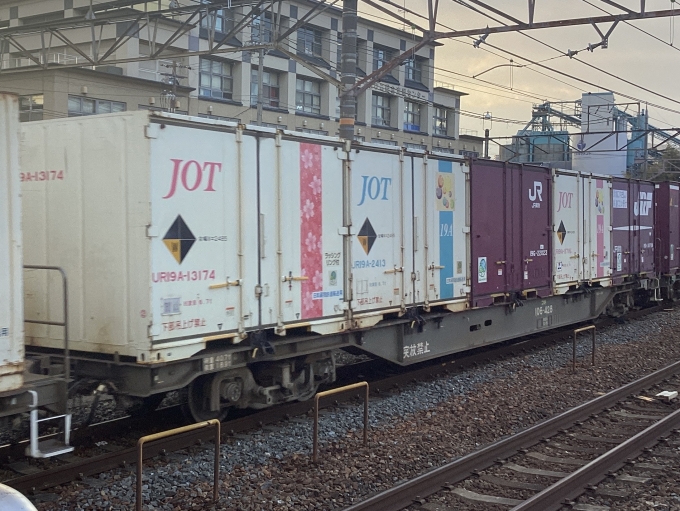 JR貨物コキ100系貨車 コキ106-428 膳所駅 鉄道フォト・写真 by トリテツノワグマさん | レイルラボ(RailLab)