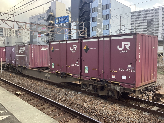 JR貨物コキ100系貨車 コキ107-164 石山駅 鉄道フォト・写真 by トリテツノワグマさん | レイルラボ(RailLab)