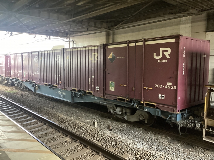 JR貨物コキ100系貨車 コキ104-1518 石山駅 鉄道フォト・写真 by トリテツノワグマさん | レイルラボ(RailLab)