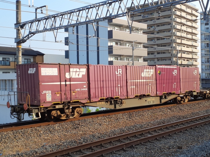 JR貨物コキ100系貨車 コキ104-542 南草津駅 鉄道フォト・写真 by トリテツノワグマさん | レイルラボ(RailLab)