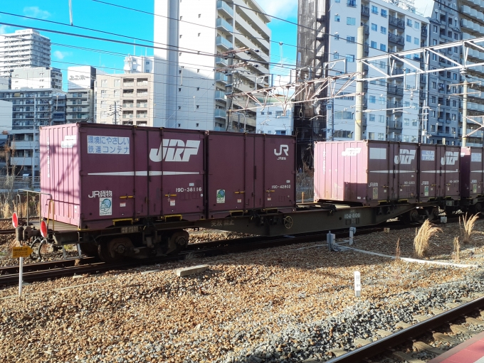 JR貨物コキ100系貨車 コキ104-806 新大阪駅 (JR) 鉄道フォト・写真 by トリテツノワグマさん | レイルラボ(RailLab)
