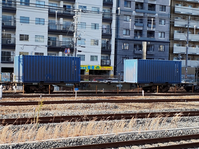 JR貨物コキ100系貨車 コキ104-81 新大阪駅 (JR) 鉄道フォト・写真 by トリテツノワグマさん | レイルラボ(RailLab)