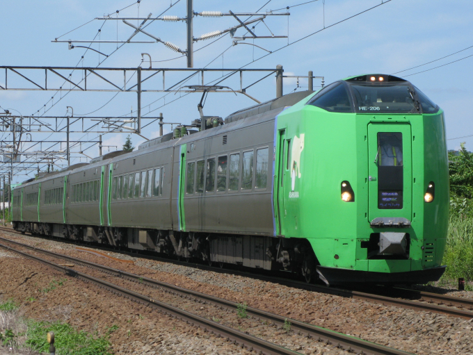 JR北海道789系電車 ライラック クハ789-206 美唄駅 鉄道フォト・写真 by 新函さん | レイルラボ(RailLab)